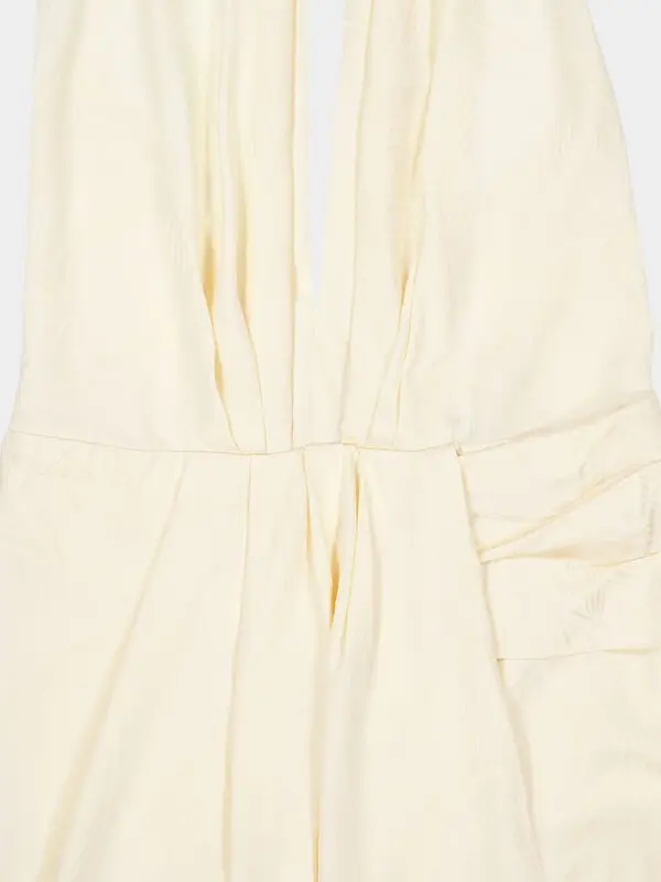 Johanna Ortiz Wildly Beautiful Halter Dress - Beige