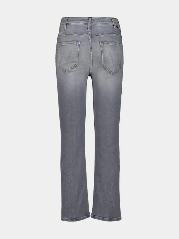 MOTHER The Hustler Ankle Jeans - Grey
