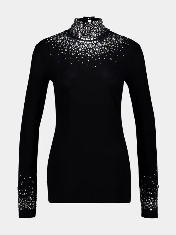 Rabanne Second-skin Jersey Top - Black