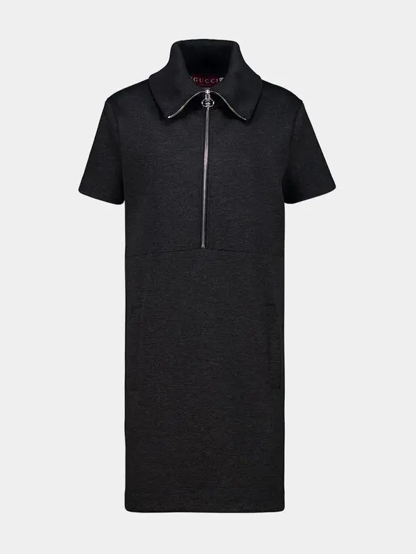 Gucci Mini Zip Dress - Grey