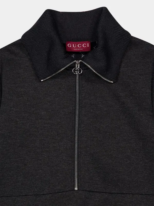Gucci Mini Zip Dress - Grey