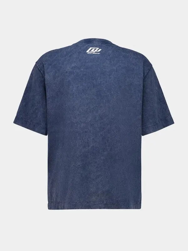 Off-White Mareado Night Sky Sporty 4 Skate T-shirt - Blue