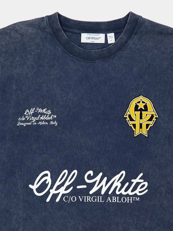 Off-White Mareado Night Sky Sporty 4 Skate T-shirt - Blue