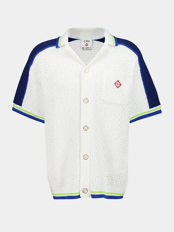 Casablanca Crochet Short-sleeve Shirt