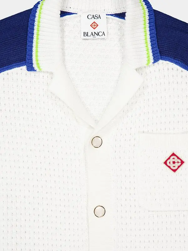 Casablanca Crochet Short-sleeve Shirt