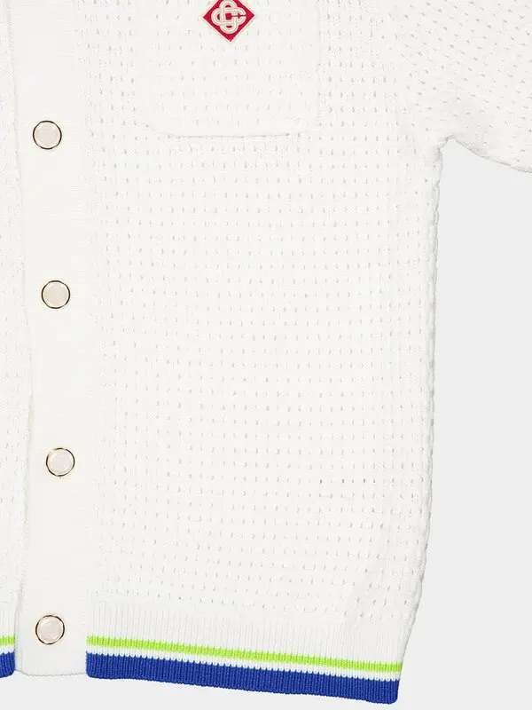 Casablanca Crochet Short-sleeve Shirt