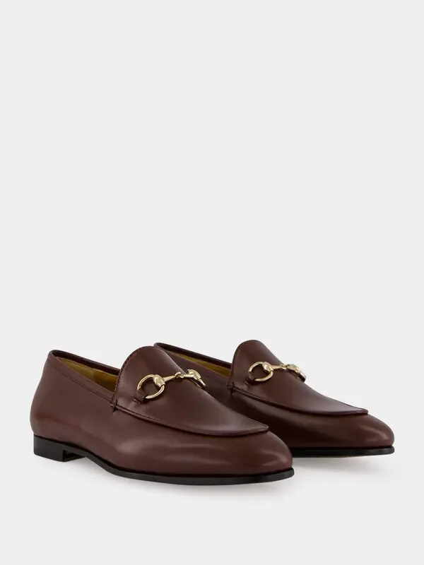 Gucci Jordaan Leather Loafer - Brown