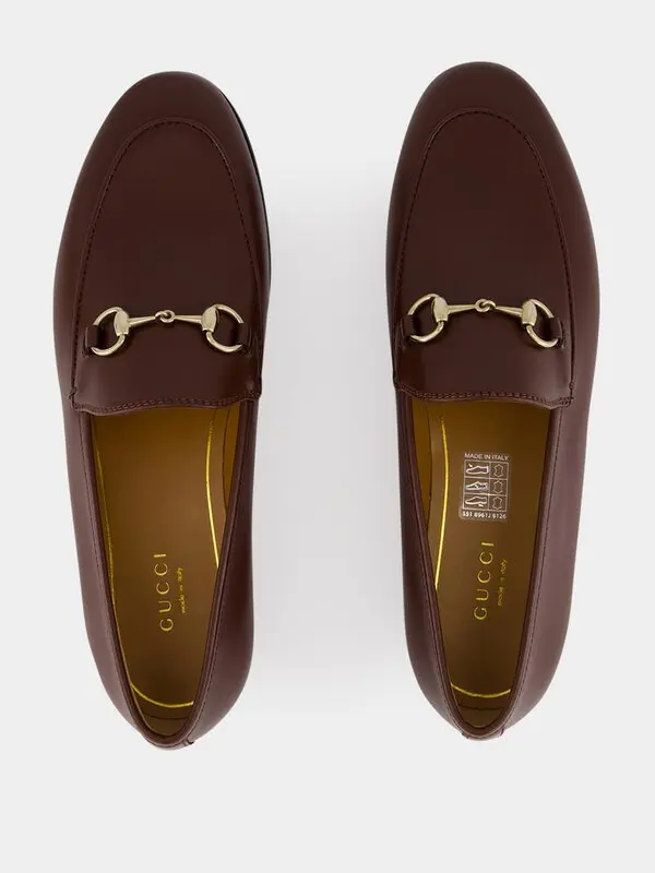 Gucci Jordaan Leather Loafer - Brown