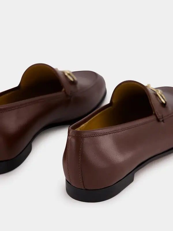 Gucci Jordaan Leather Loafer - Brown