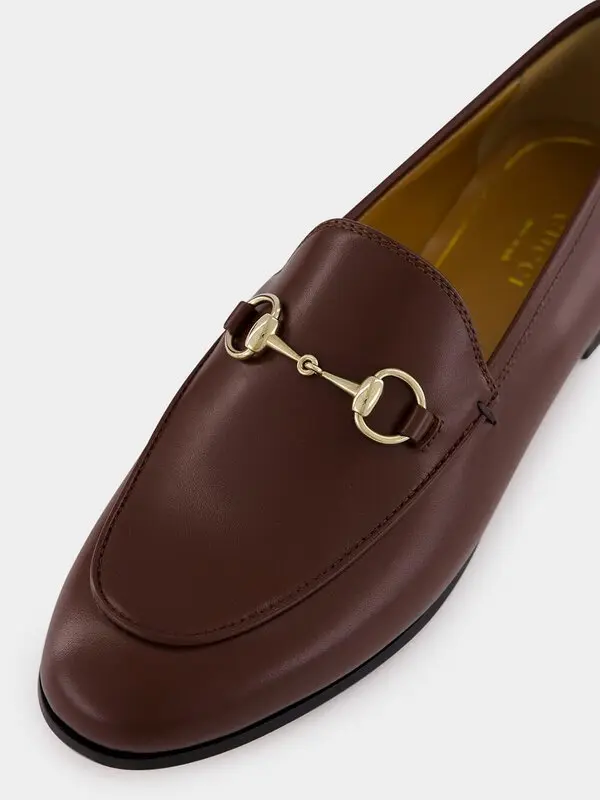 Gucci Jordaan Leather Loafer - Brown