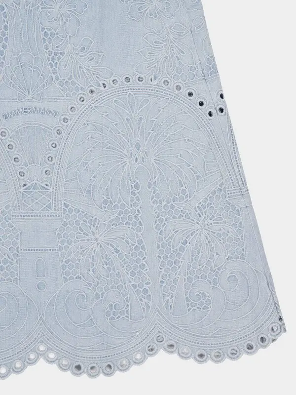 Zimmermann Denim Midi Shirt Dress - Blue