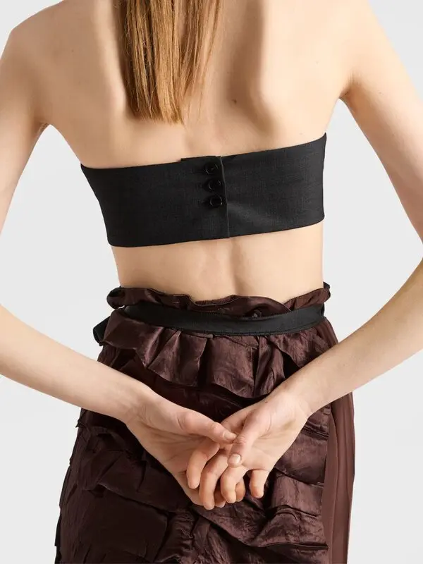 Prada Wool Bandeau Top