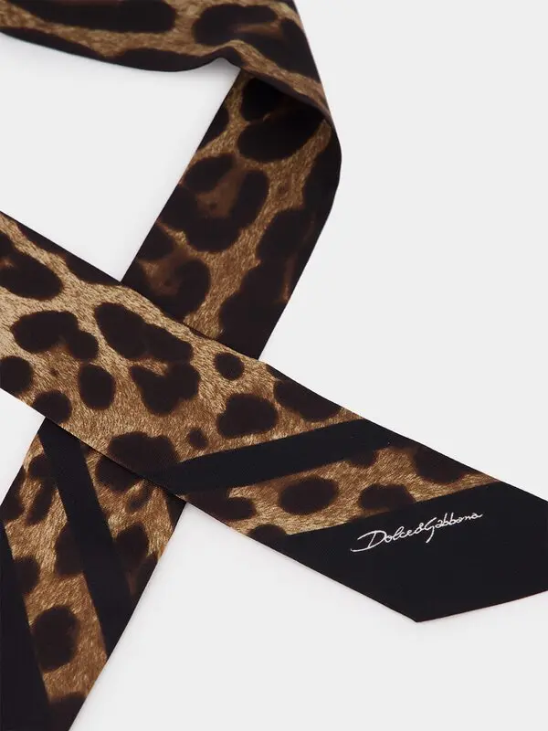 Dolce & Gabbana Leopard-print Silk Twill Bandeau - Animal Print