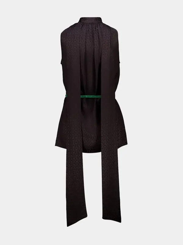 Gucci Silk Jacquard Horsebit Top