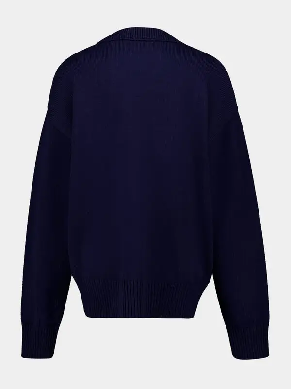 Ami De Coeur Crewneck Sweater - Blue