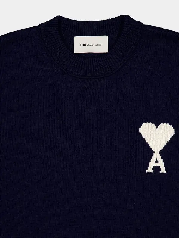 Ami De Coeur Crewneck Sweater - Blue