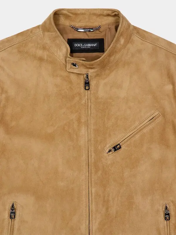 Dolce & Gabbana Lambskin Leather Jacket
