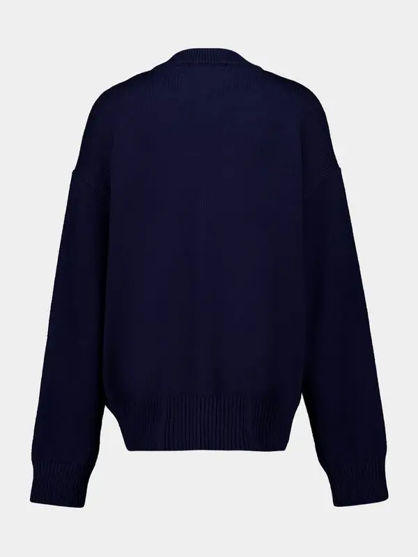 AMI Paris De Coeur Wool Cardigan