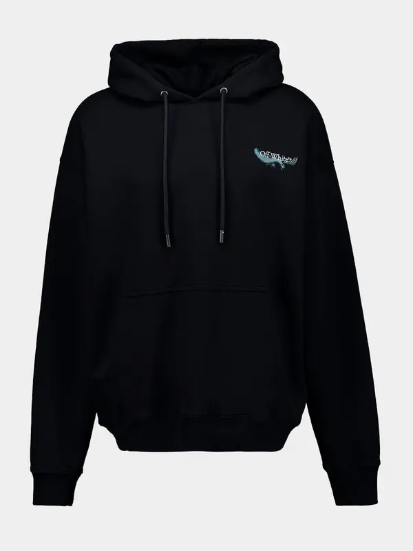 Off-White Moon Skate Hooded Sweatshirt - Black