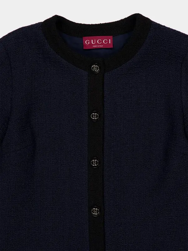 Gucci Mini Wool Dress - Blue