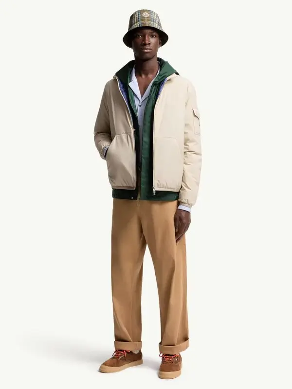 Moncler Light Breezes Short Padded Jacket - Beige