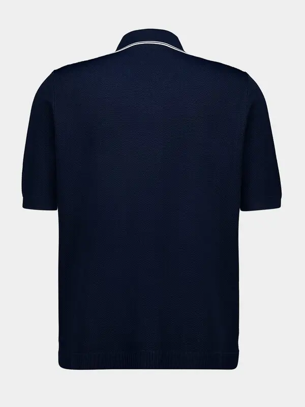 Gucci Ink Short-sleeve Viscose Polo Shirt