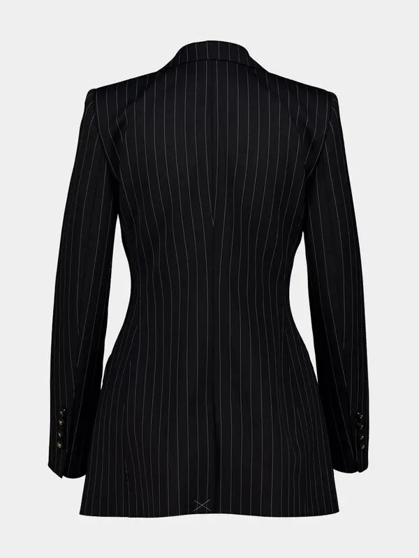 Dolce & Gabbana Single-breasted Pinstripe Wool Jacket