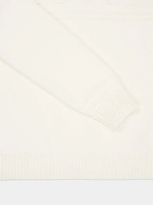 Gucci Cotton-wool Jumper With Intarsia - White