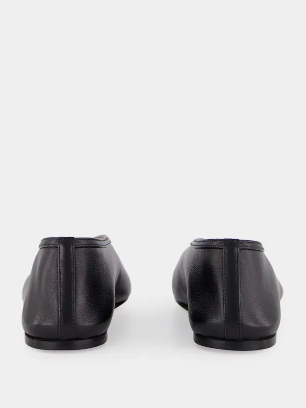 Le Monde Beryl Luna Leather Slipper - Black