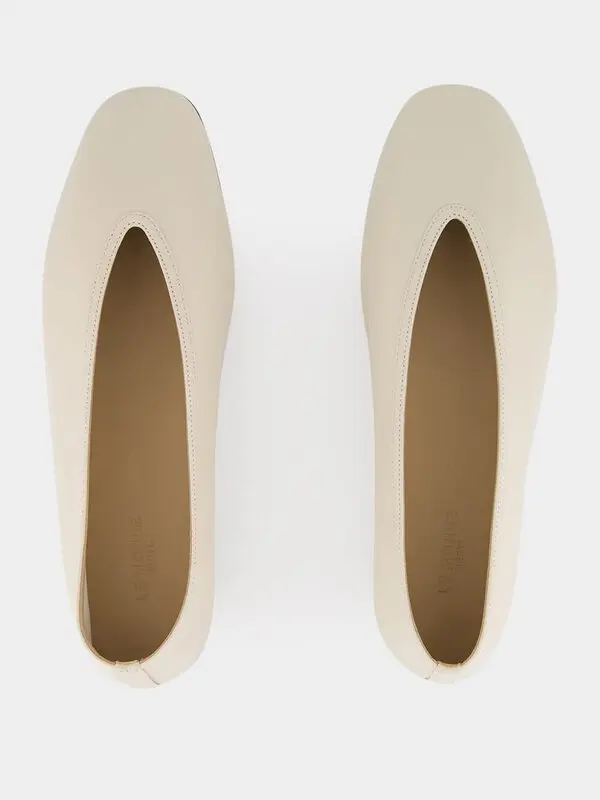 Le Monde Beryl Luna Leather Slipper - Cream