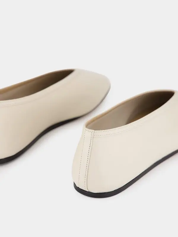 Le Monde Beryl Luna Leather Slipper - Cream