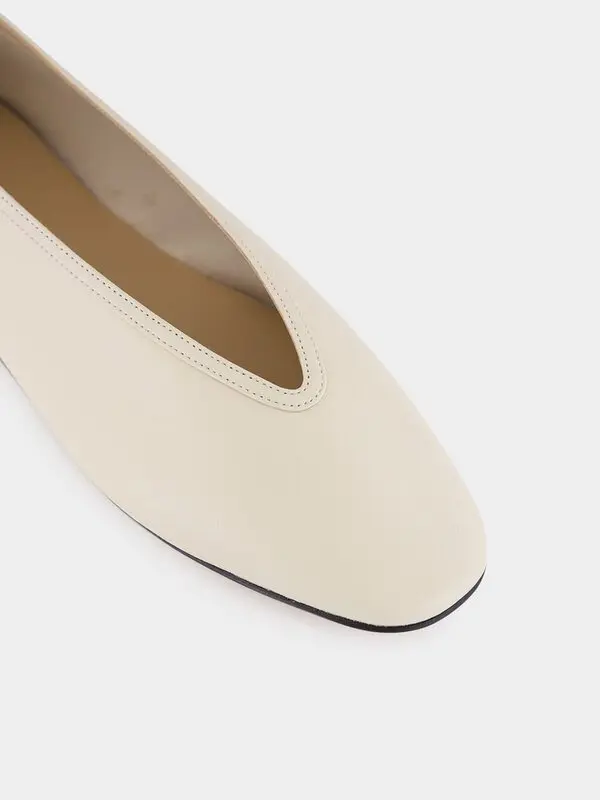 Le Monde Beryl Luna Leather Slipper - Cream