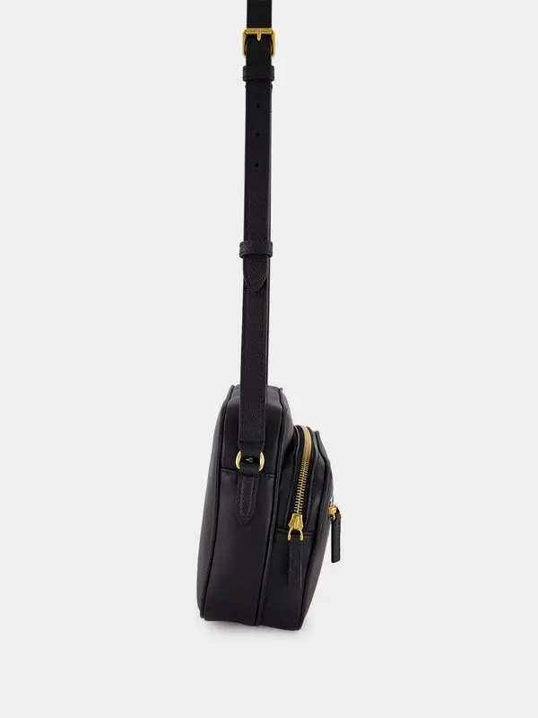 Valentino Garavani Leather Camera Case - Black