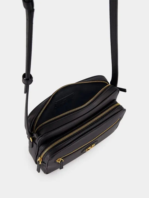 Valentino Garavani Leather Camera Case - Black