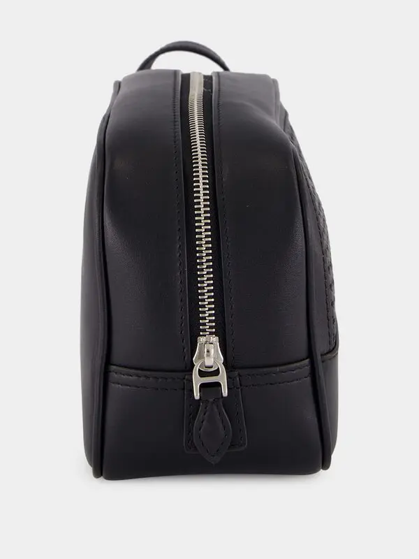 Dolce & Gabbana Woven Calfskin Leather Necessaire