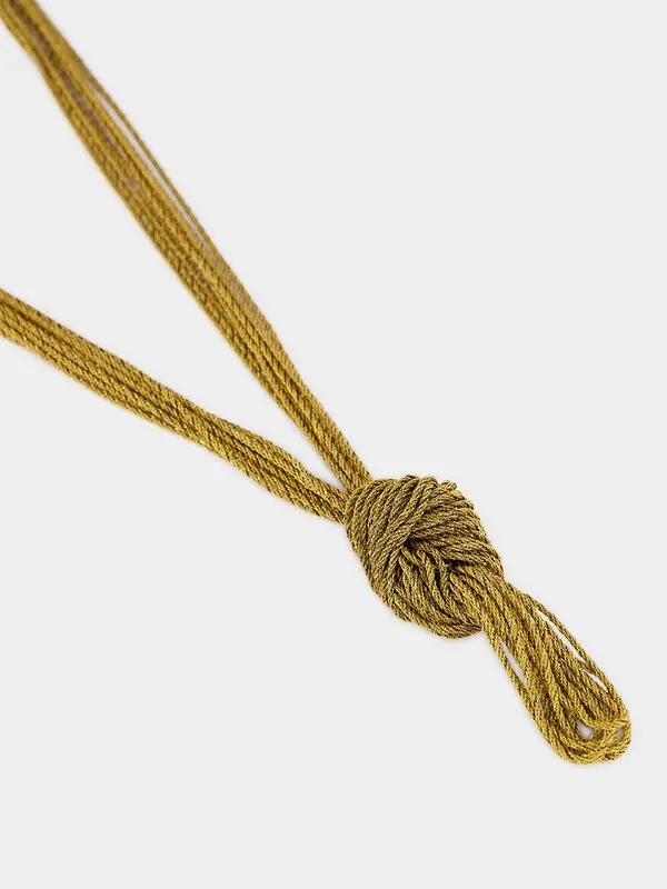 AURÉLIE BIDERMANN Miki Knot Necklace - Yellow