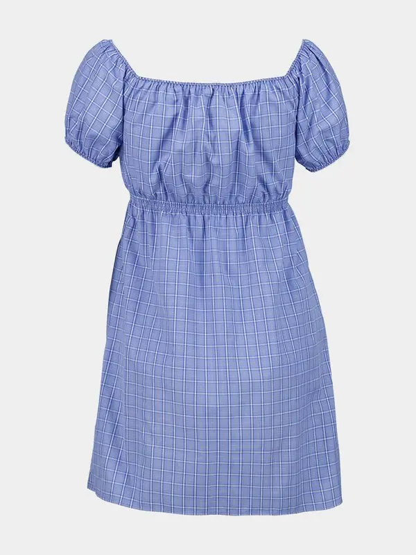 Miu Miu Cotton Mini Dress - Blue