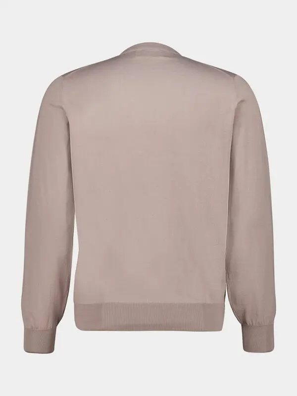 Brunello Cucinelli Lightweight Cotton Crew Neck Sweater