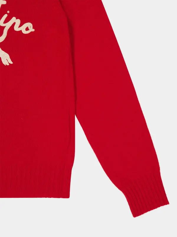 Valentino Garavani Wool Sweater With Chez And Panther Embroidery