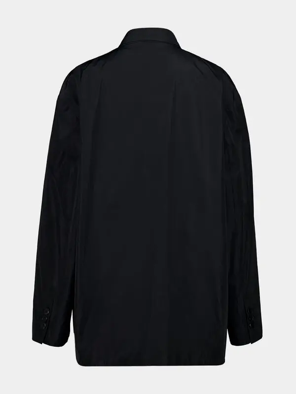 Prada Double-breasted Taffeta Jacket
