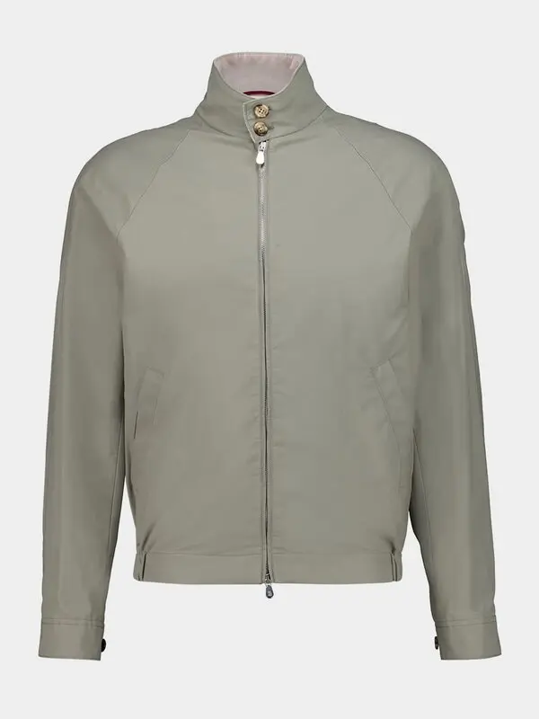 Brunello Cucinelli Techno Cotton Gabardine Jacket - Green