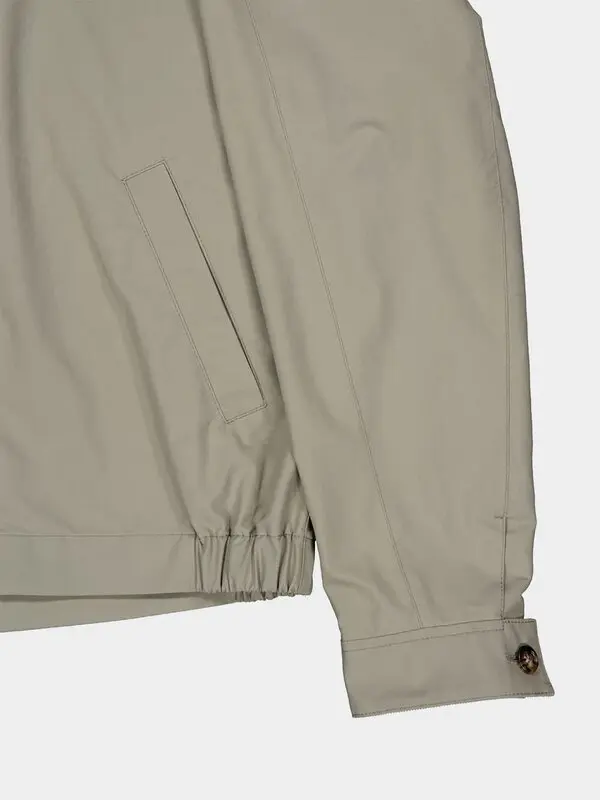 Brunello Cucinelli Techno Cotton Gabardine Jacket - Green