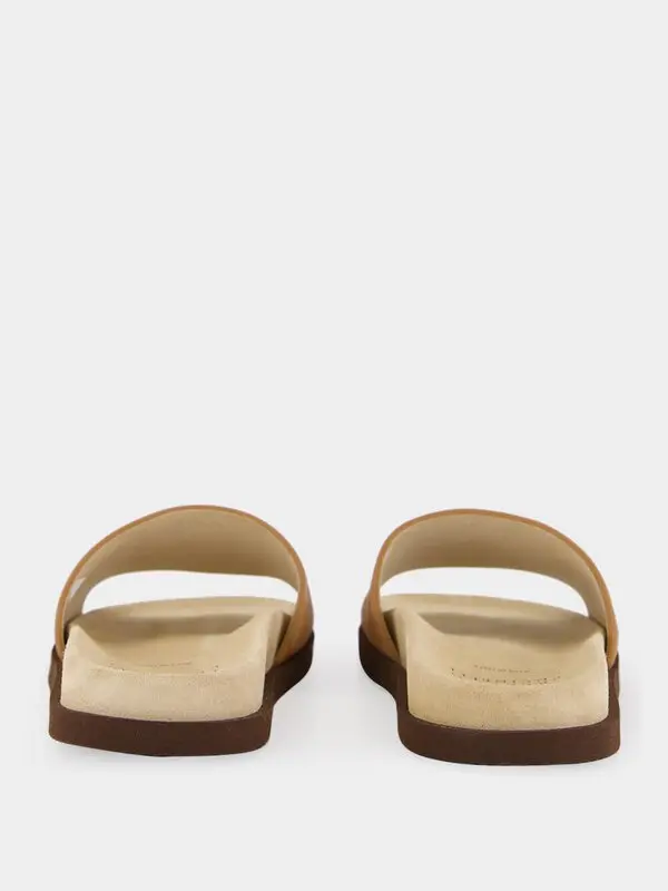 Brunello Cucinelli Leather Slide Slippers
