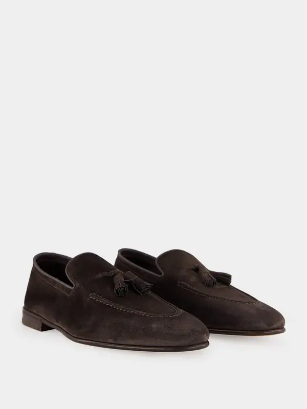 Brunello Cucinelli Suede Tassel Loafers
