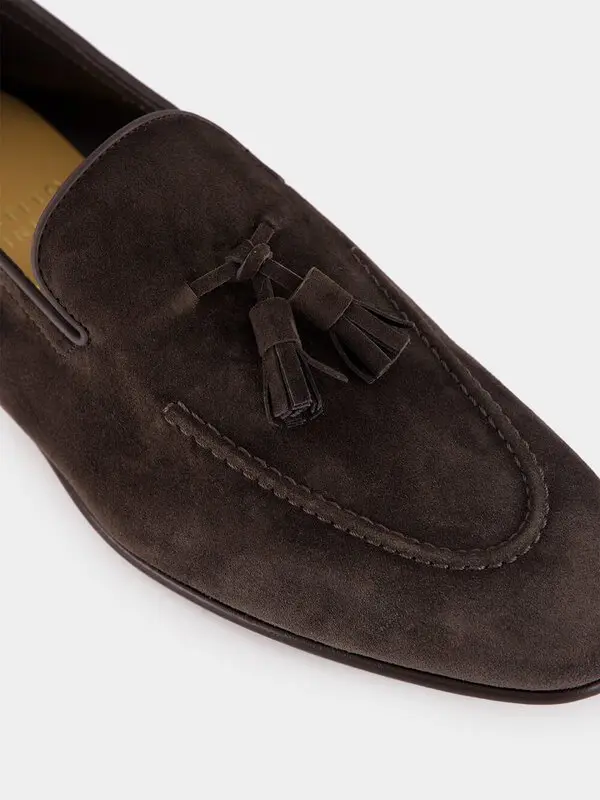 Brunello Cucinelli Suede Tassel Loafers