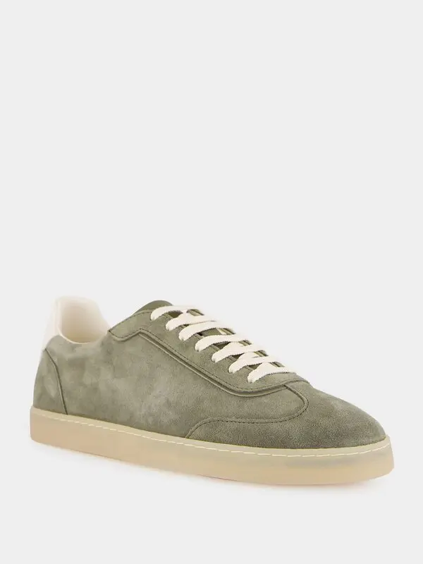 Brunello Cucinelli Suede Low-top Sneakers - Green