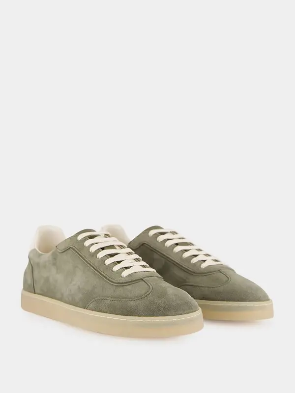 Brunello Cucinelli Suede Low-top Sneakers - Green