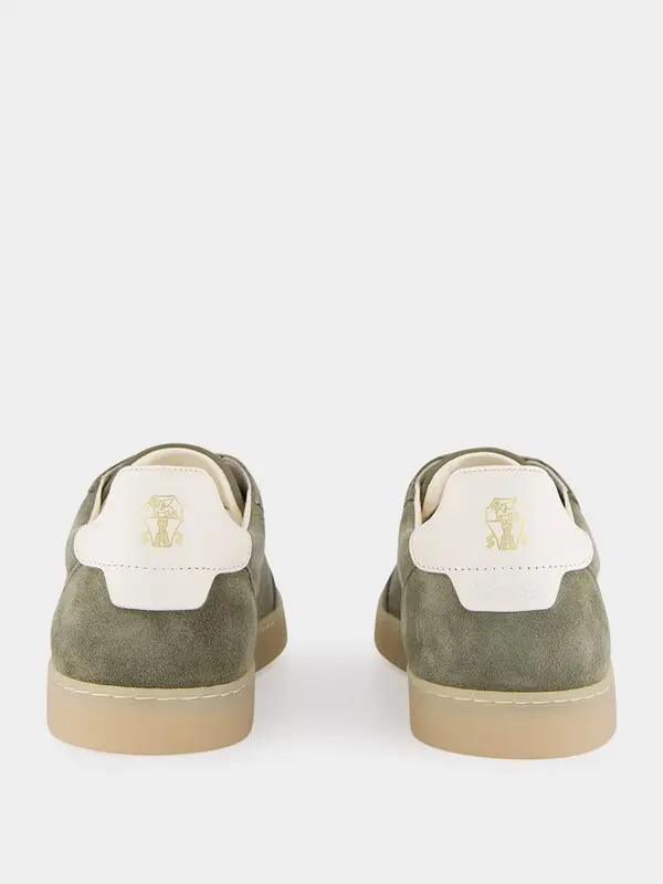 Brunello Cucinelli Suede Low-top Sneakers - Green