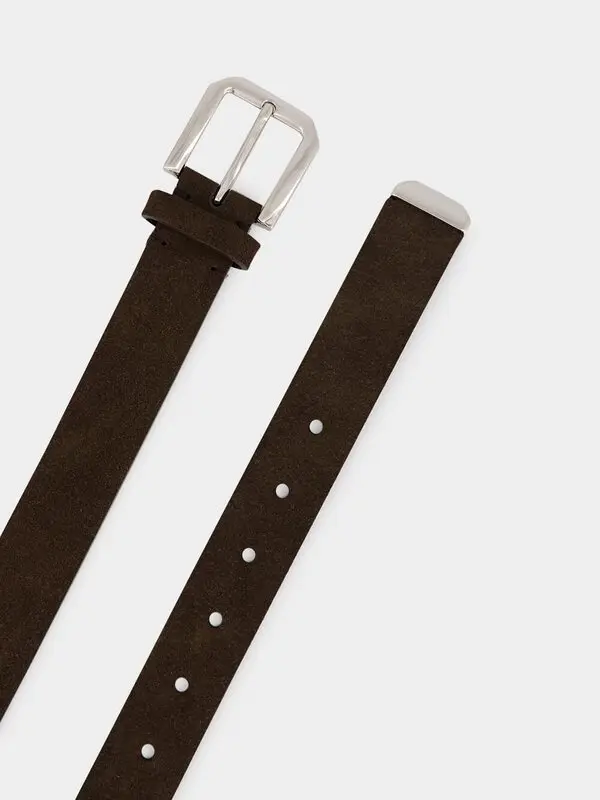 Brunello Cucinelli Suede Leather Belt