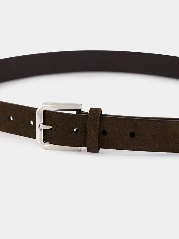 Brunello Cucinelli Suede Leather Belt